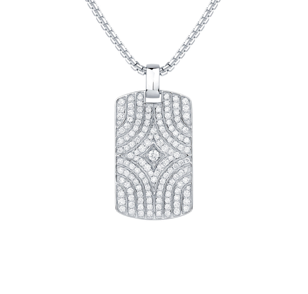 Lab Grown Diamond 2.19ct Men's Pendant P-02011WHT–Smiling Rocks